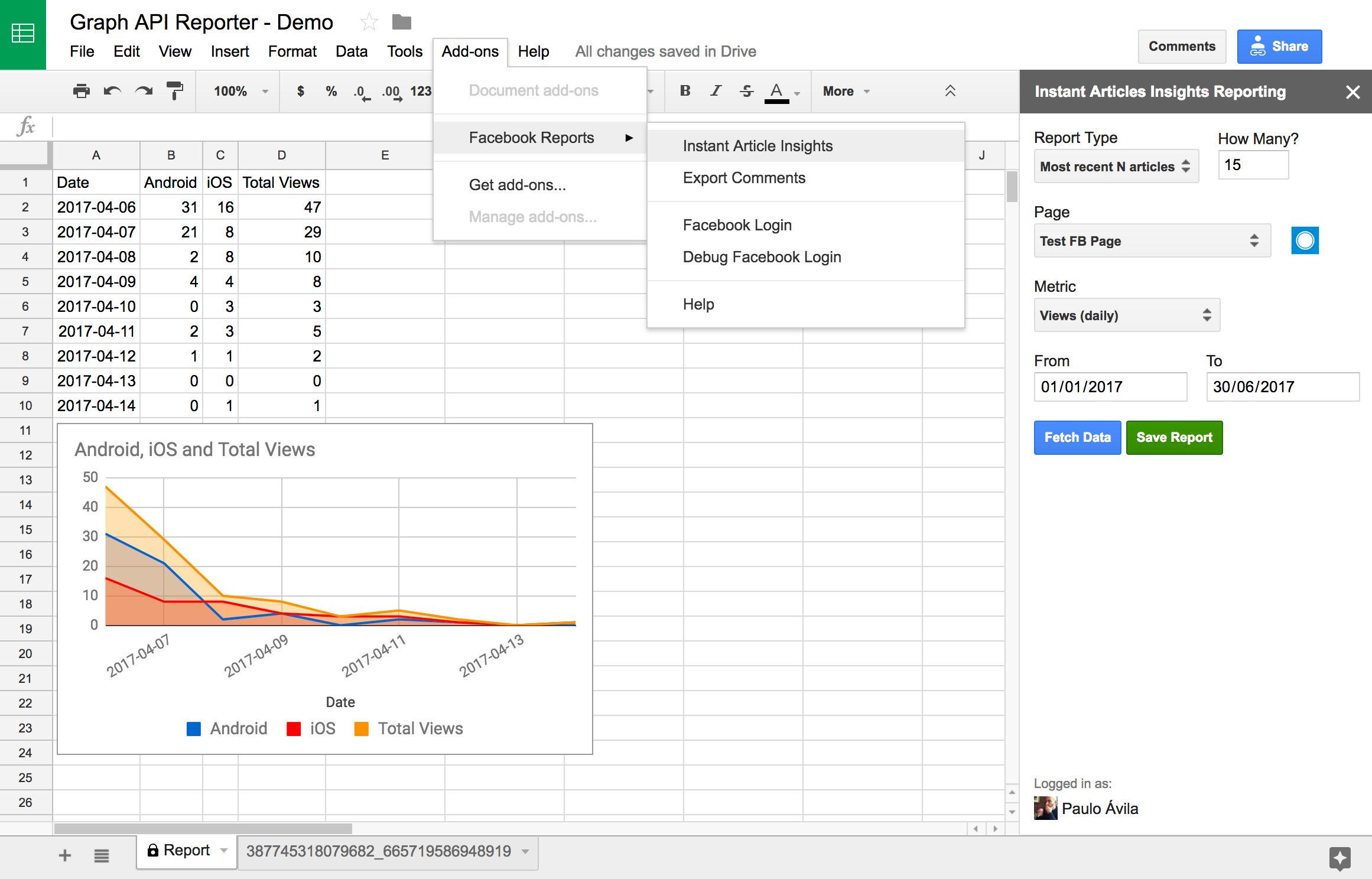 GitHub - demoive/graph-api-reporter: A Google Sheets Add-on that ...